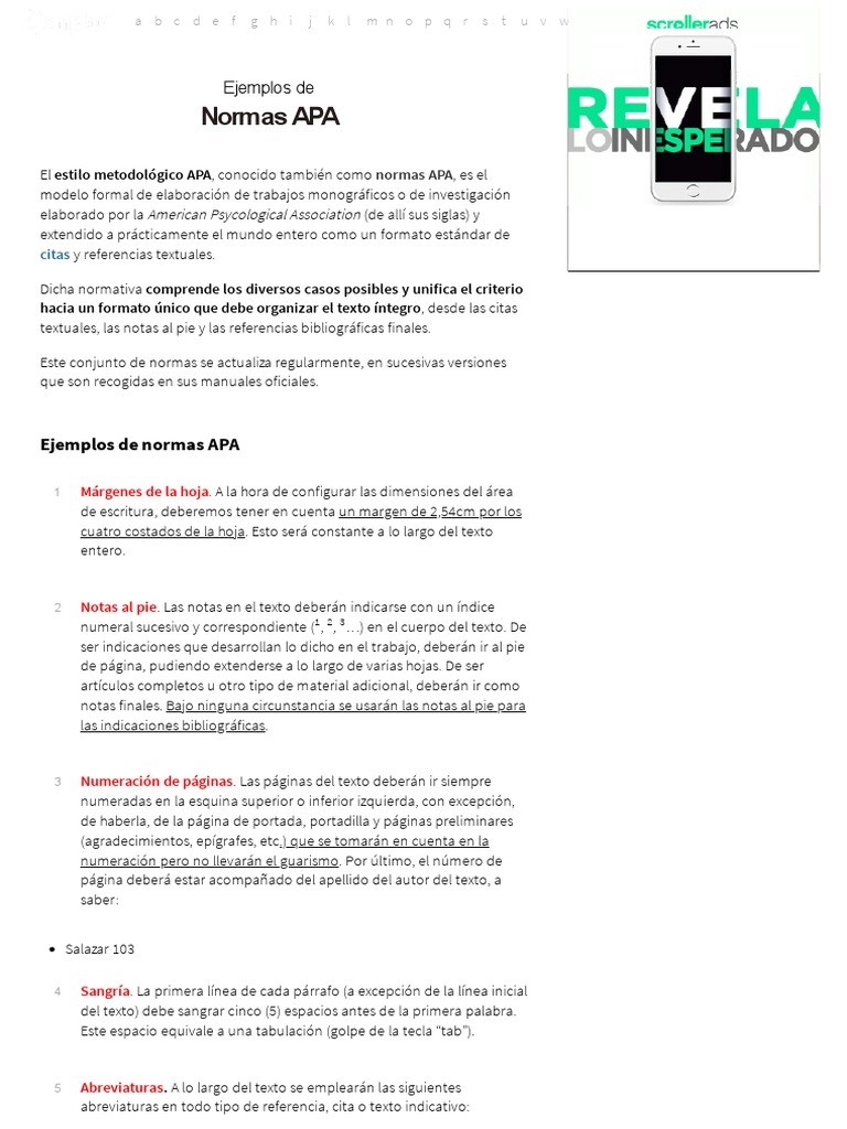 Ejemplos de Normas APA 7ª Edición | PDF
