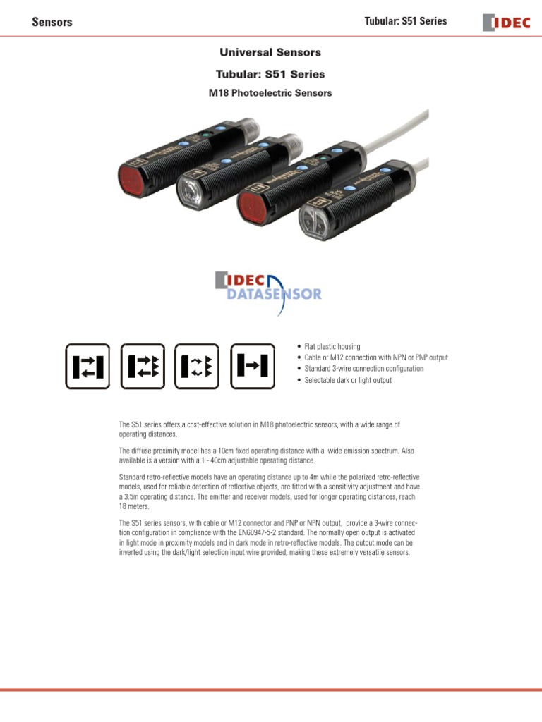 IDEC Data Sensor | PDF | Bipolar Junction Transistor | Electrical ...
