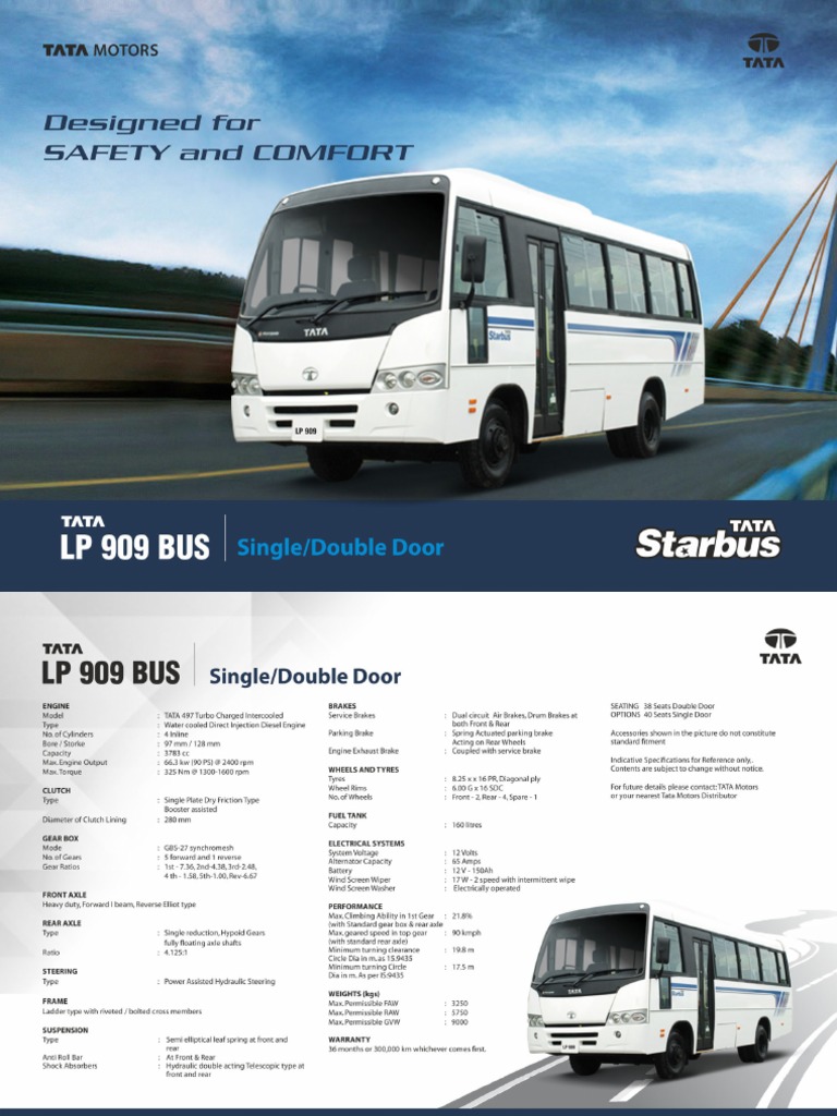 Tata LP 909 Bus | PDF