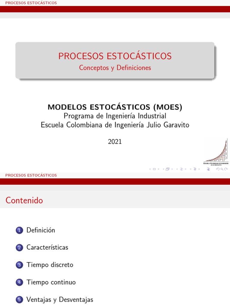 Introducción a Procesos Estocásticos | PDF | Proceso estocástico ...