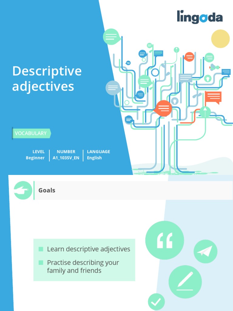 Descriptive Adjectives | PDF | Adverb | English Language