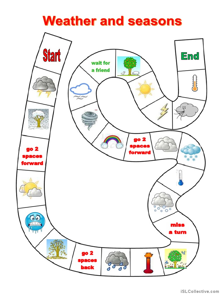 Boardgame - Weather and Seasons | PDF
