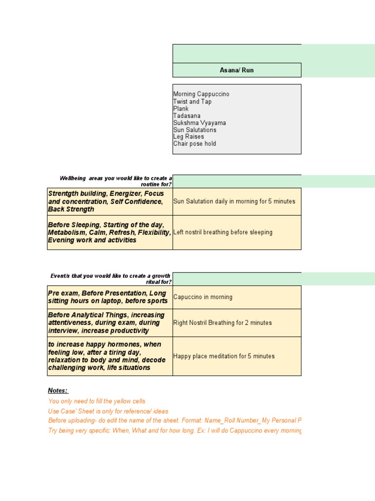 Ankit Jaiswal - 2108 - My Personal Plan | PDF | Breathing | Meditation