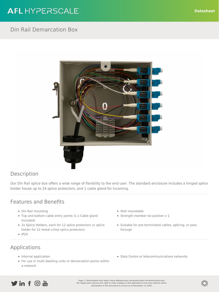 Din Rail Demarcation Box | PDF