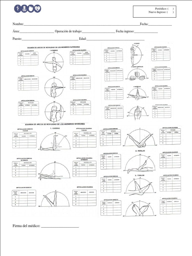Examen Arcos de Movimiento | PDF
