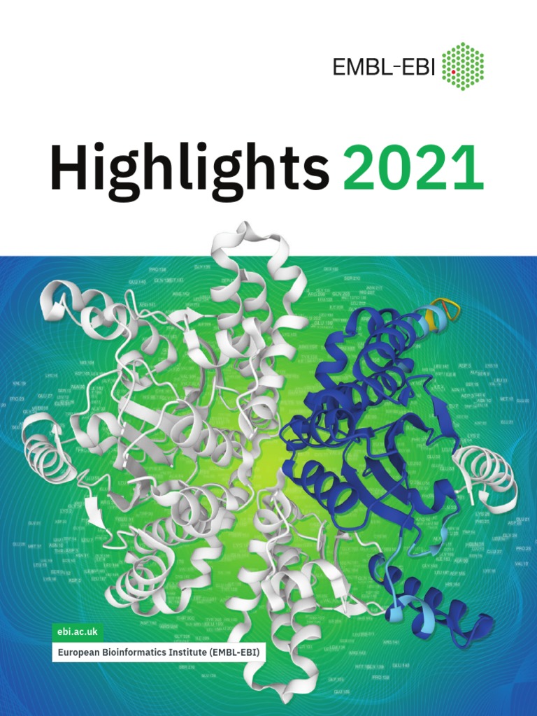EMBL-EBI 2021 Highlights Report | PDF | Proteomics | Computational Biology