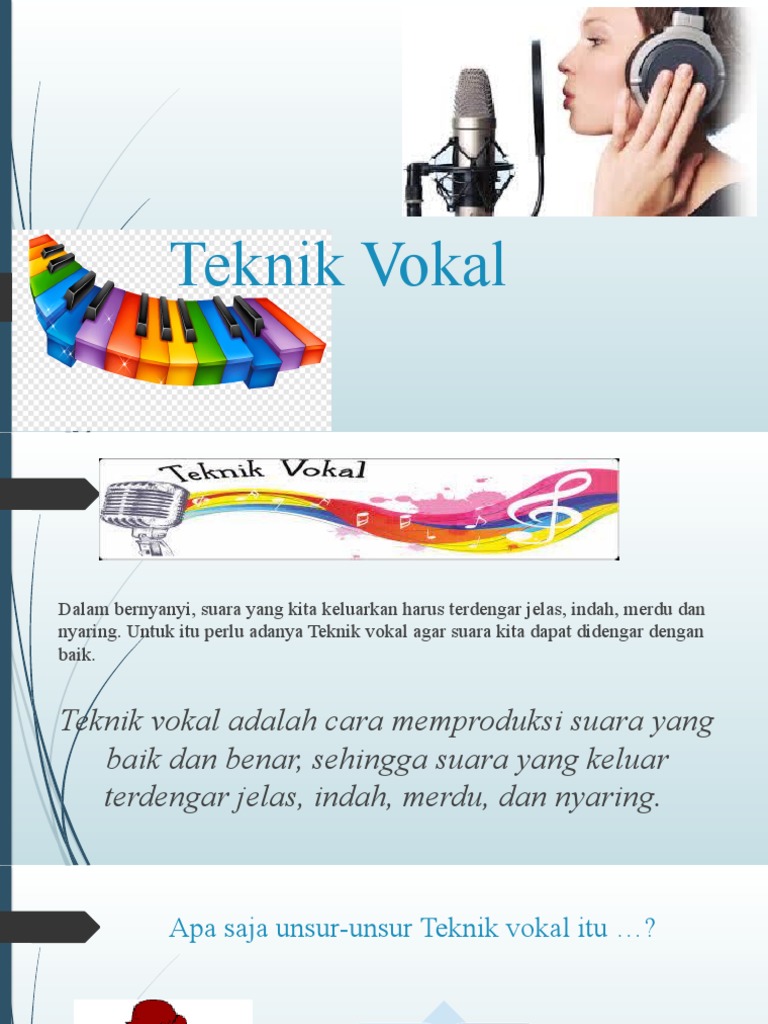 Teknik Vokal 2 (Pernafasan, Intonasi, Frasering, Artikulasi) | PDF