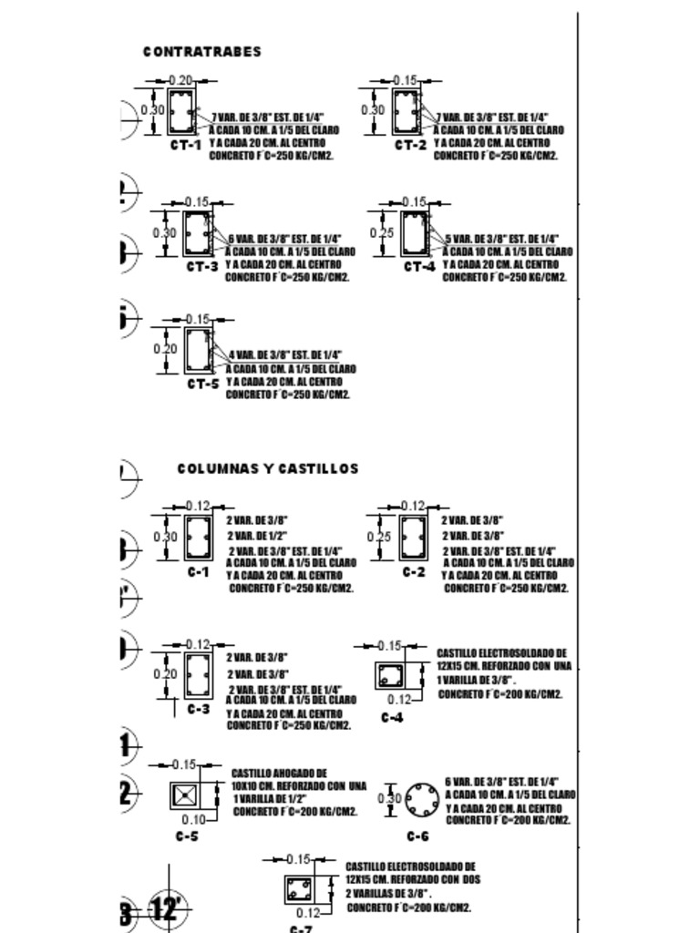 Contratrabes y Columnas | PDF