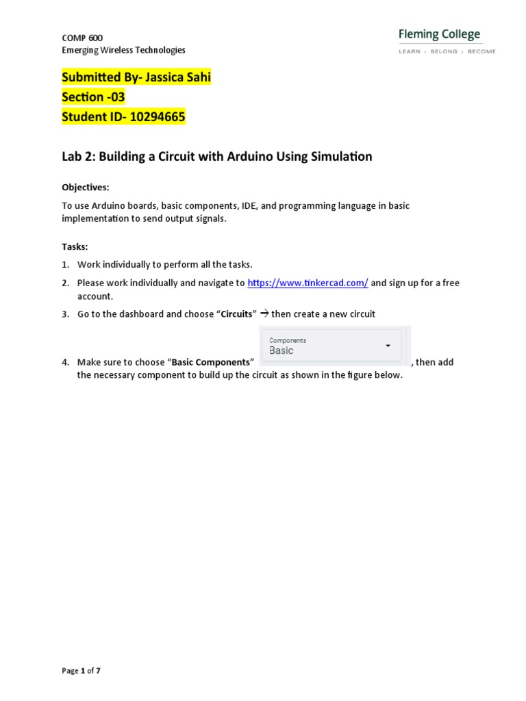 Comp600 Spring Lab2 Pdf Parameter Computer Programming Computer Programming