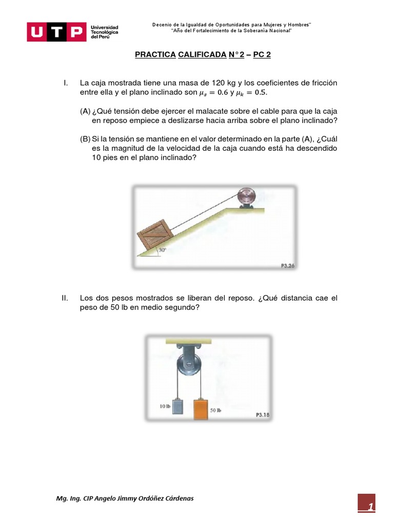 PC2 - Dinámica | PDF