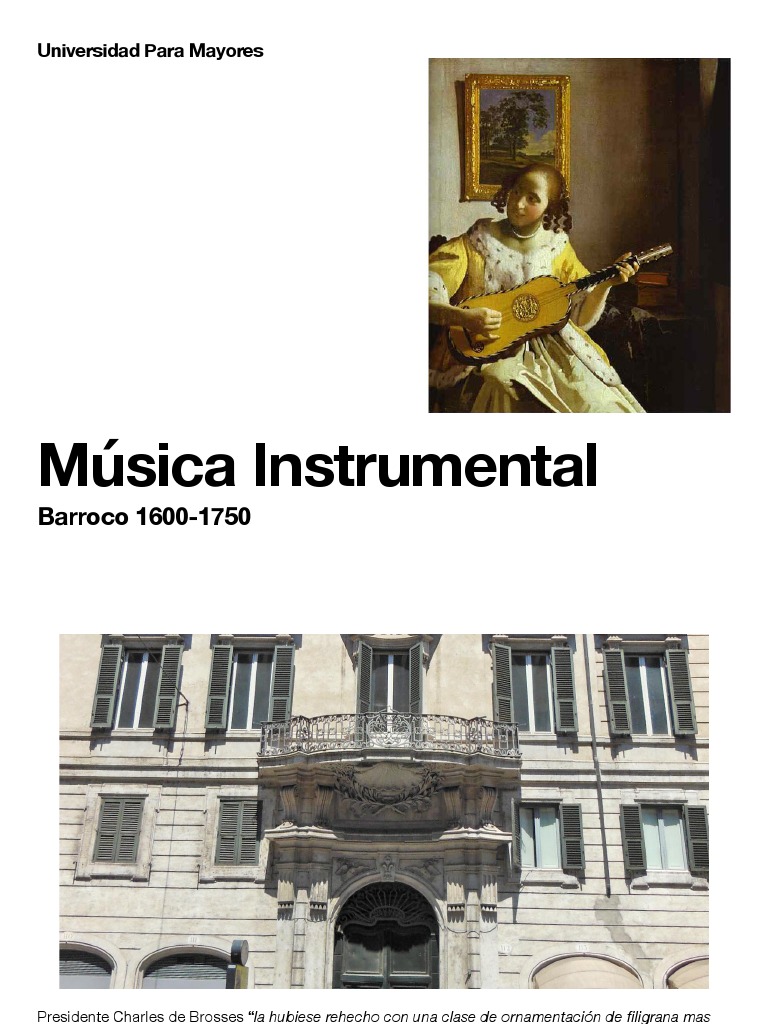 Musica Instrumental en El Barroco | PDF | Johann Sebastian Bach | Suite ...