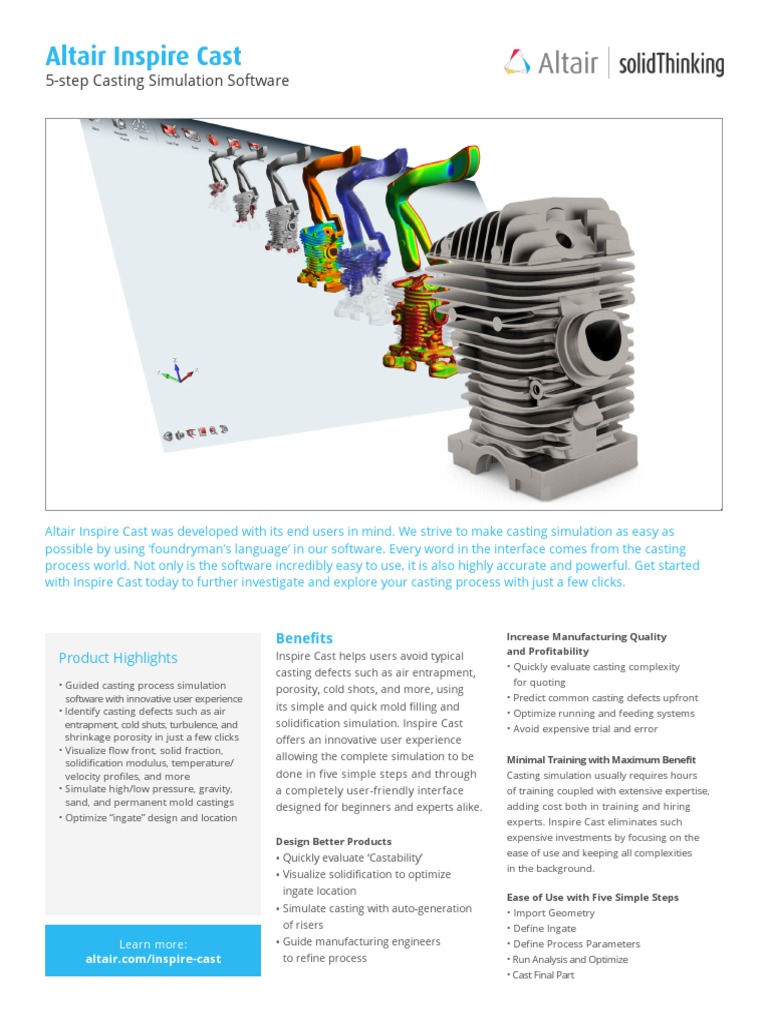 ST InspireCast 0005 Datasheet 8.5x11 | PDF | Finite Element Method ...