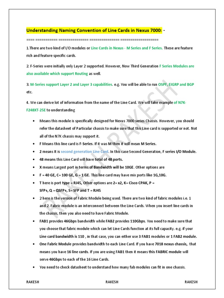 Nexus 7000 Line Card Overview | PDF | Technology & Engineering