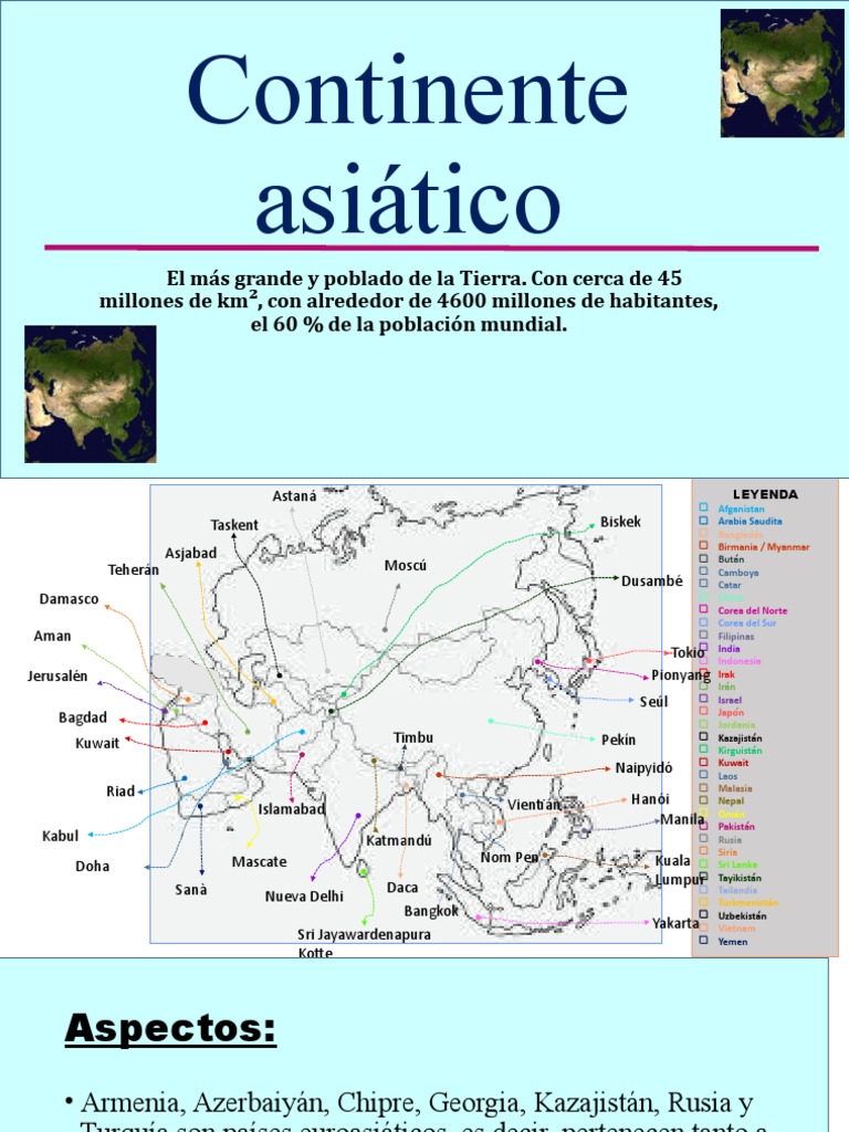Continente Asiático | PDF | Asia