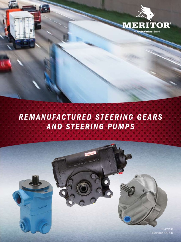 Meritor Reman Steering Gear & Pumps | PDF | Manufactured Goods