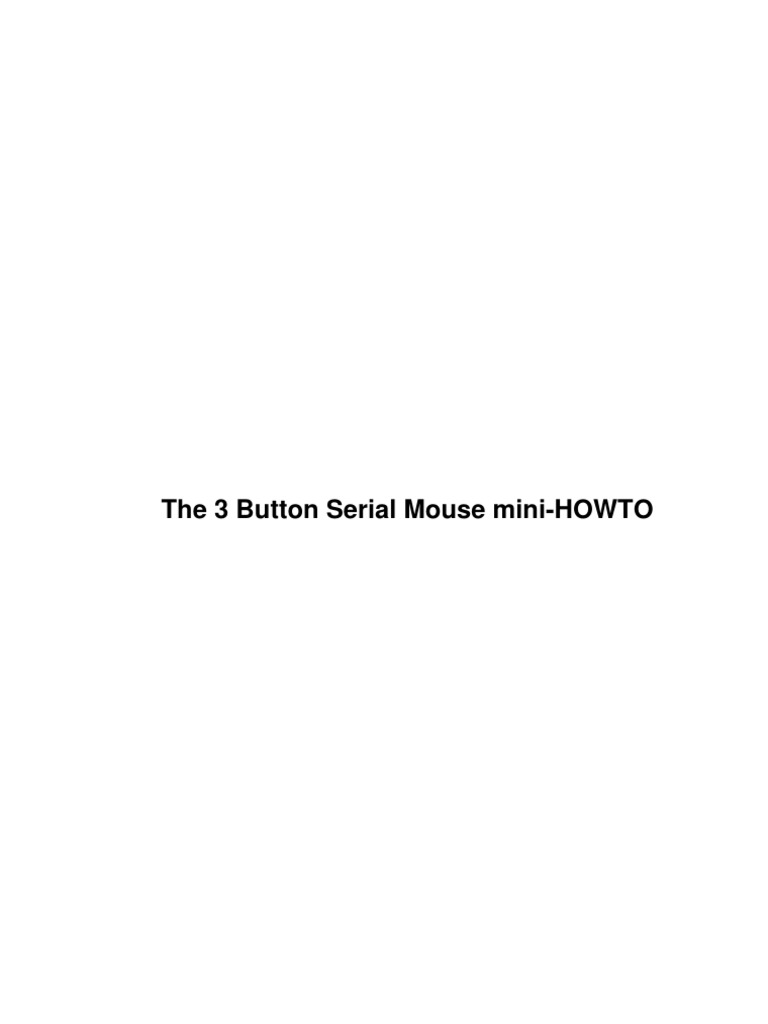 3 Button Mouse Pdf Booting Components 1645
