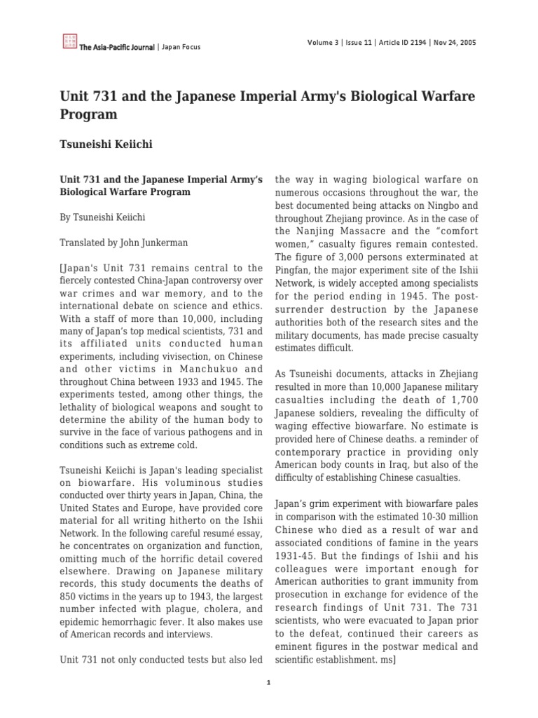 article_2194_Unit 731 and The Japanese Imperial Army’s Biological ...