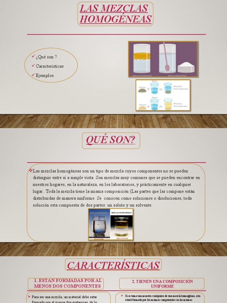 Mezclas Homogeneas | PDF | Mezcla | Agua