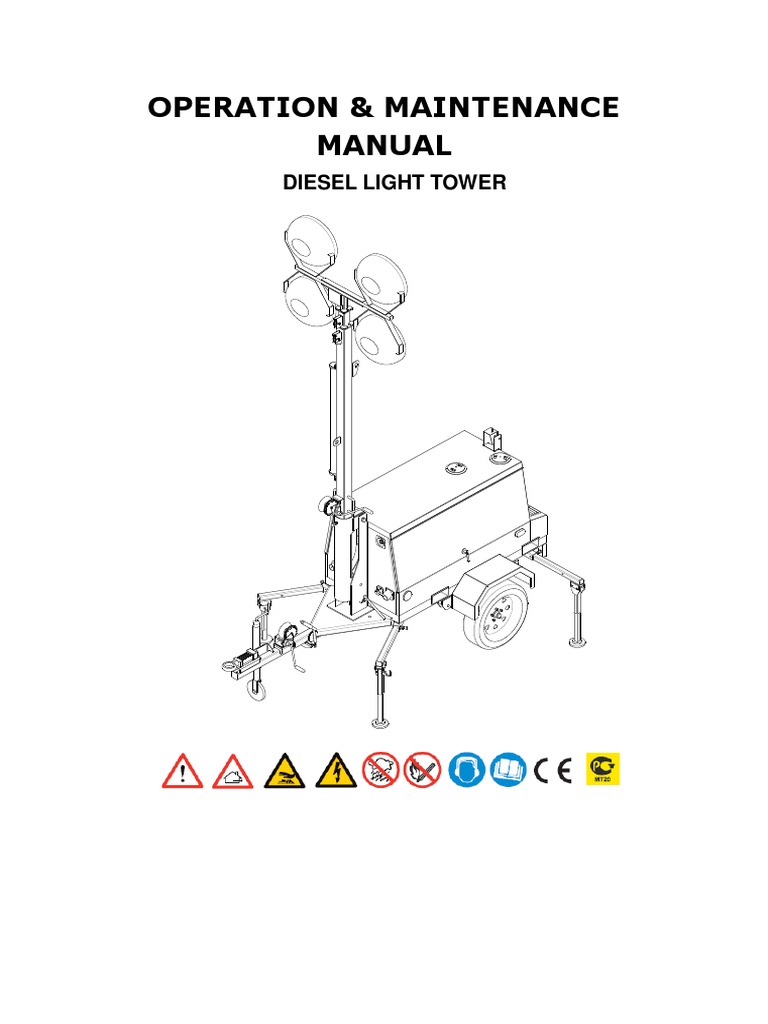 ALLMAND Light Tower User Manual-English | PDF | Diesel Engine | Piston