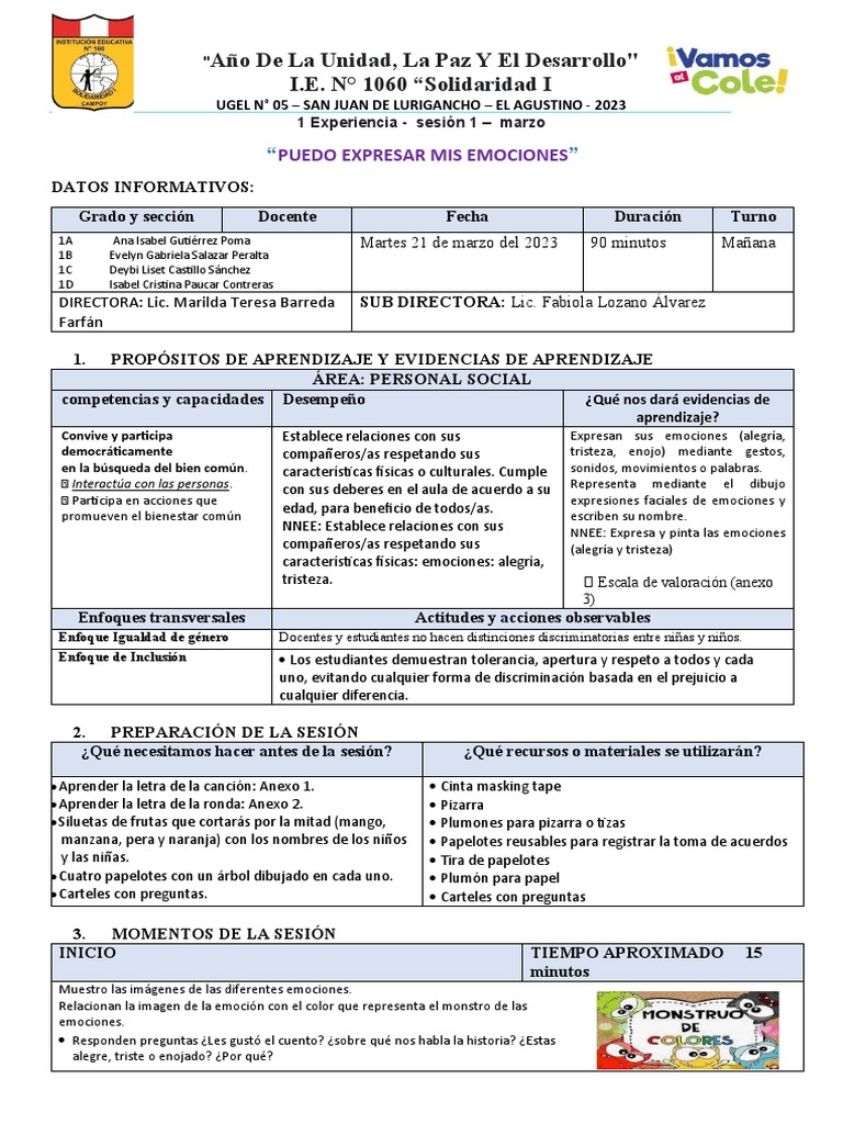 Sesion 21 de Marzo Tutoria | PDF