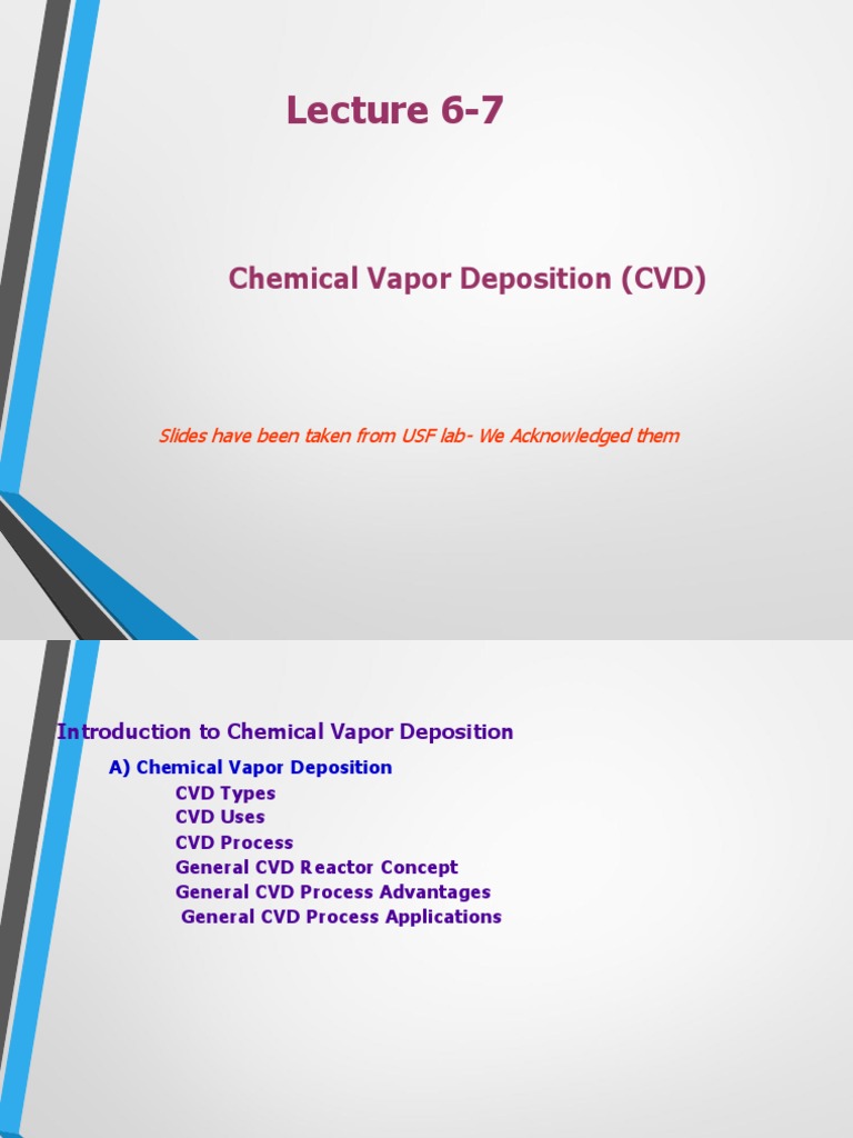 Lecture-6-7 - CVD | PDF