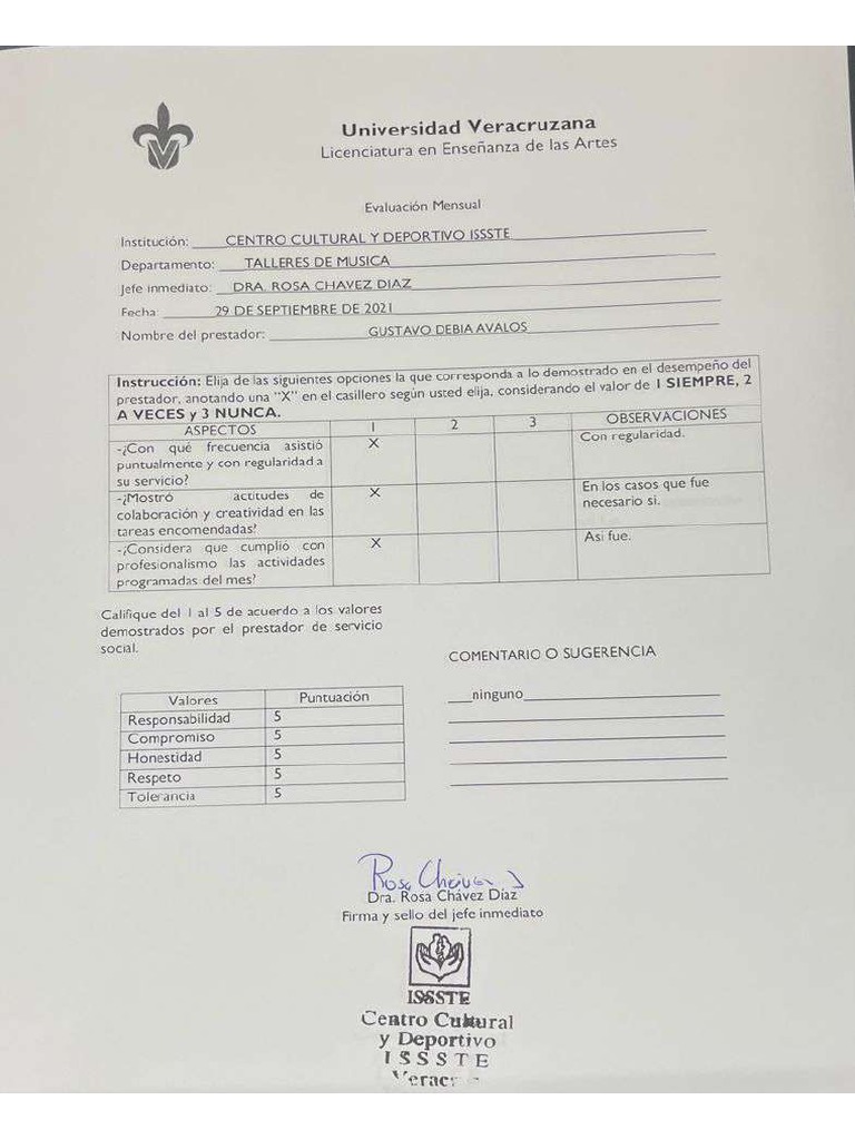 Evaluación Mensual Pdf