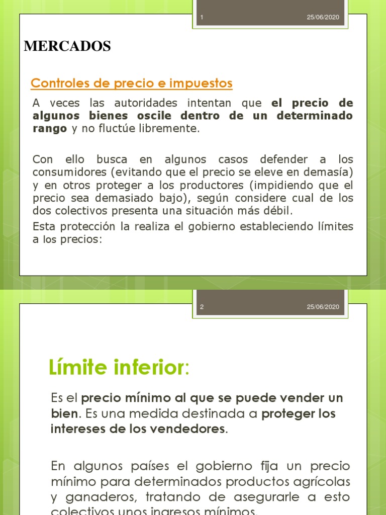 Controles de Precio e Impuestos | PDF | Elasticidad (economía) | Oferta ...