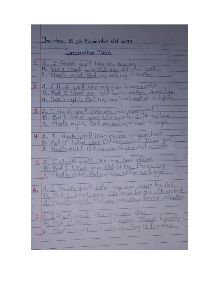 Comparative Task | PDF