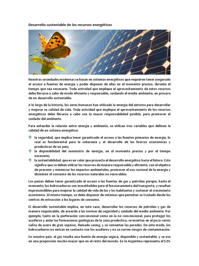 Material de Lectura. Clase 03-10 | PDF | Energía renovable | Desarrollo ...