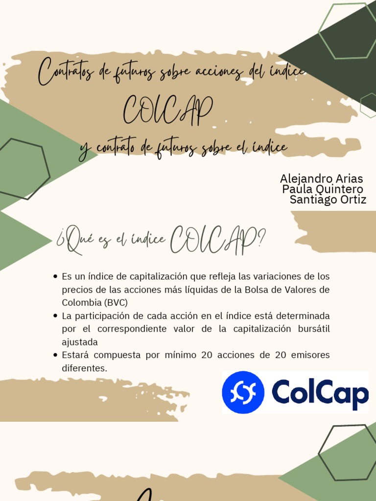 Qué es el índice COLCAP y su inversión | PDF | Fondo de inversion | Bolsa