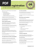 Motor Vehicle Registration Guide | PDF | Finance & Money Management