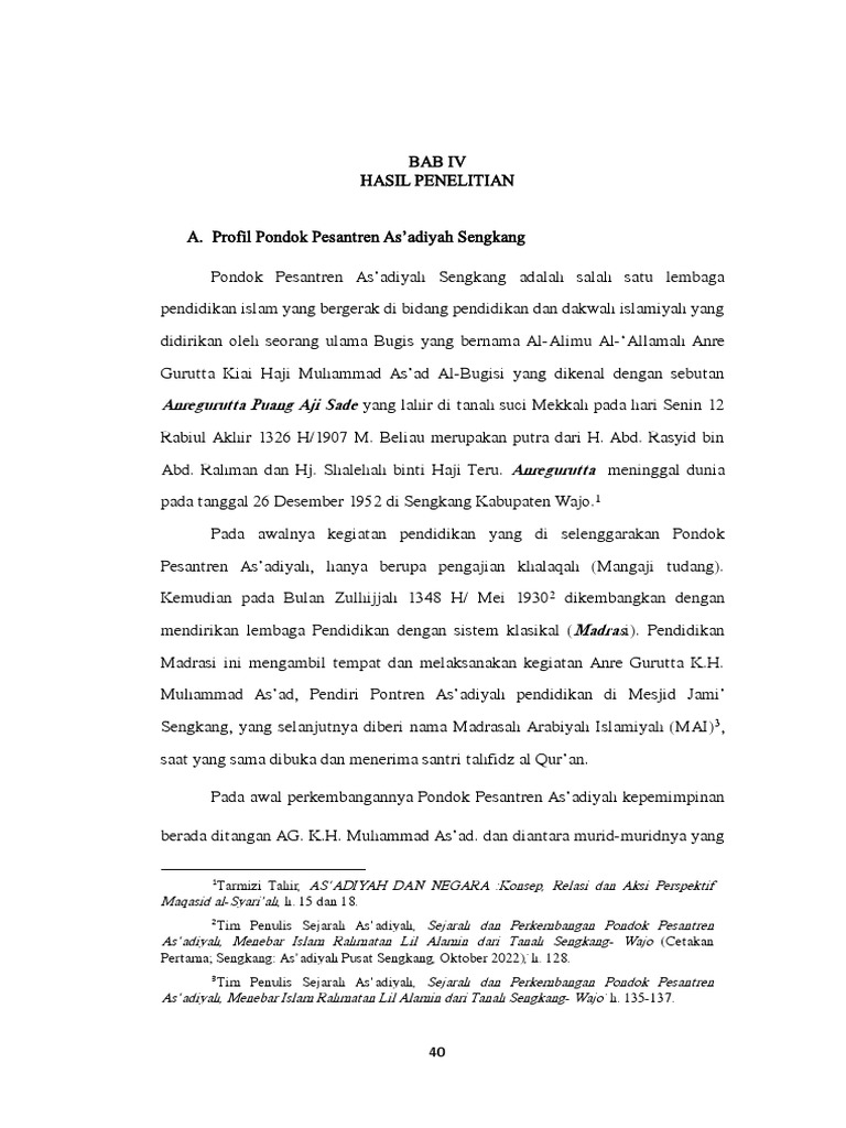 Sejarah & Tradisi Pesantren As'adiyah | PDF
