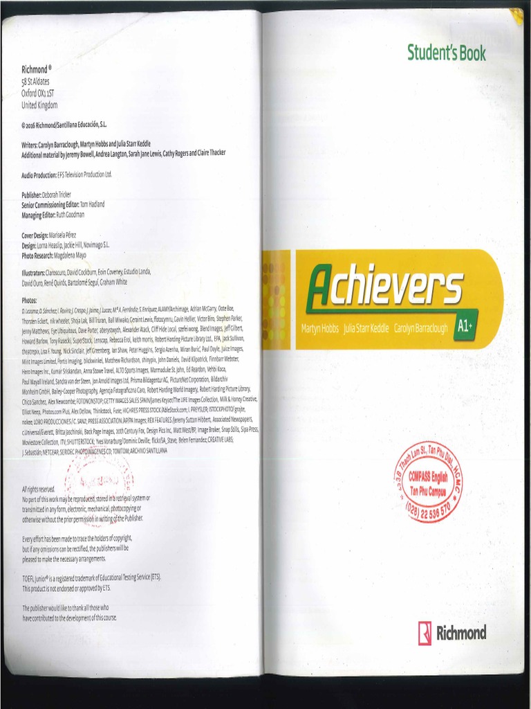 Achievers 6 (A1+) | PDF