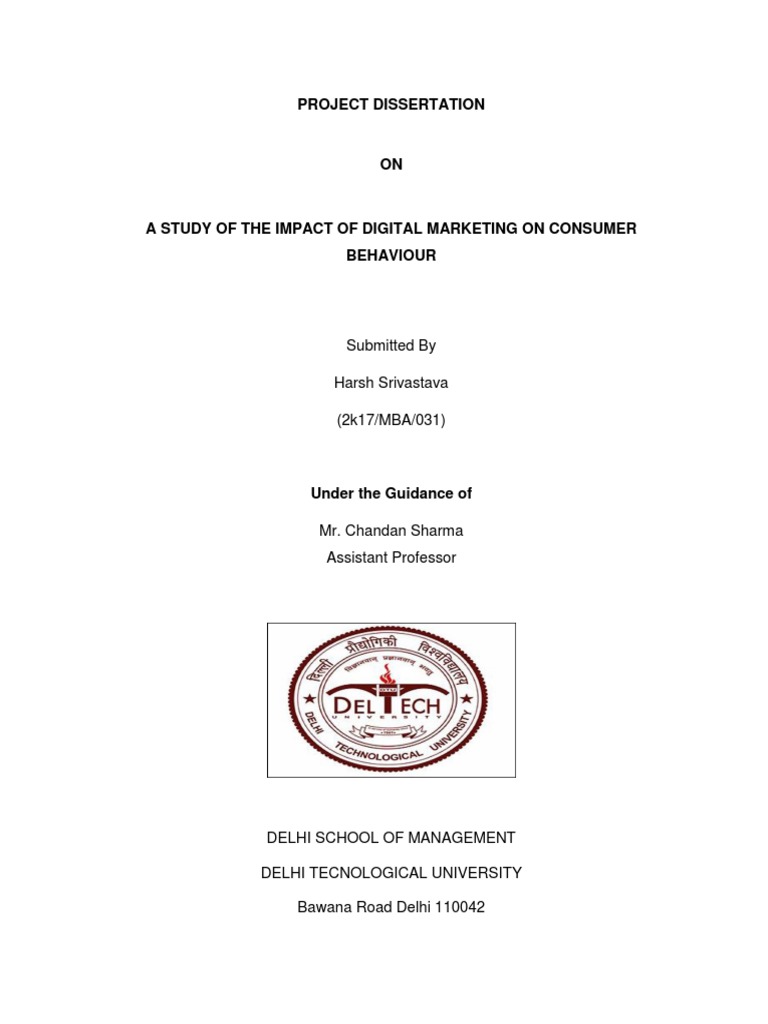 Harsh Project | PDF | Digital Marketing | Behavior