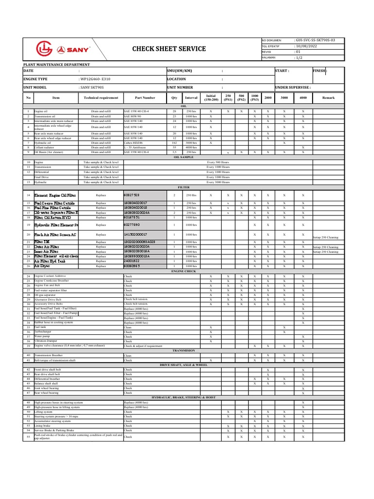Sheet Service - SKT90S | PDF | Axle | Steering