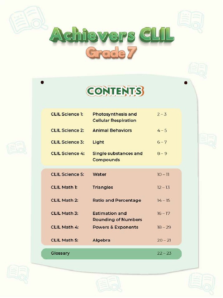 Achievers Grade 7 CLIL | PDF