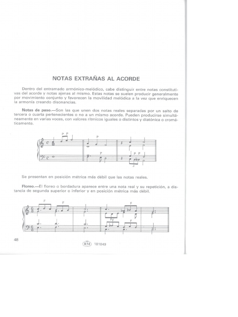 Notas Extrañas Al Acorde | PDF