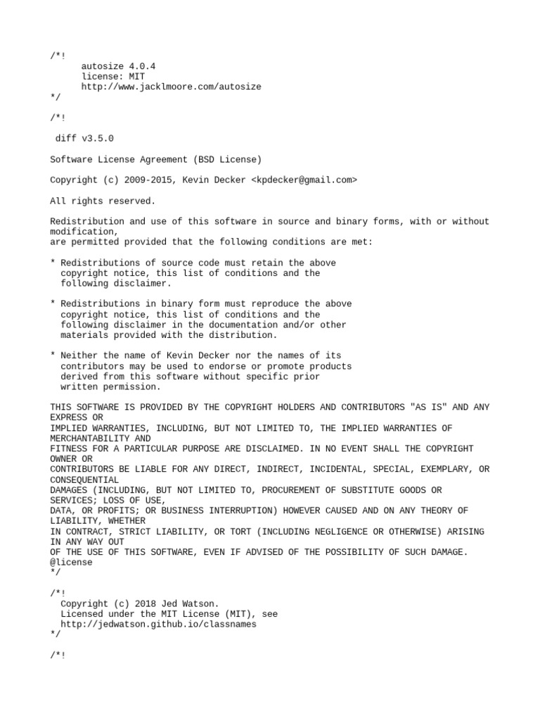Bundle Js LICENSE | PDF | Source Code | Business Law
