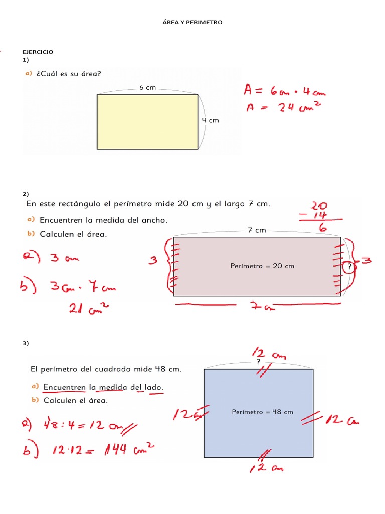 Área y Perimetro | PDF