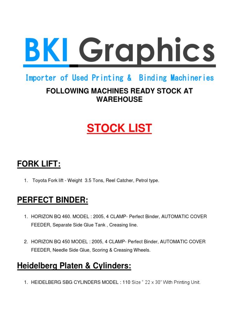 Bki Graphics Stocks 1 08 2023 | PDF | Crafts