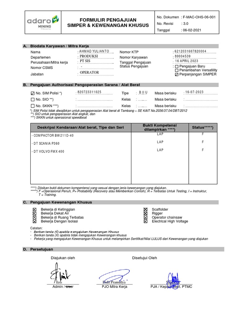 AHMAD YULIANTO - Cleaned - DT VOLVO FMX 400 | PDF