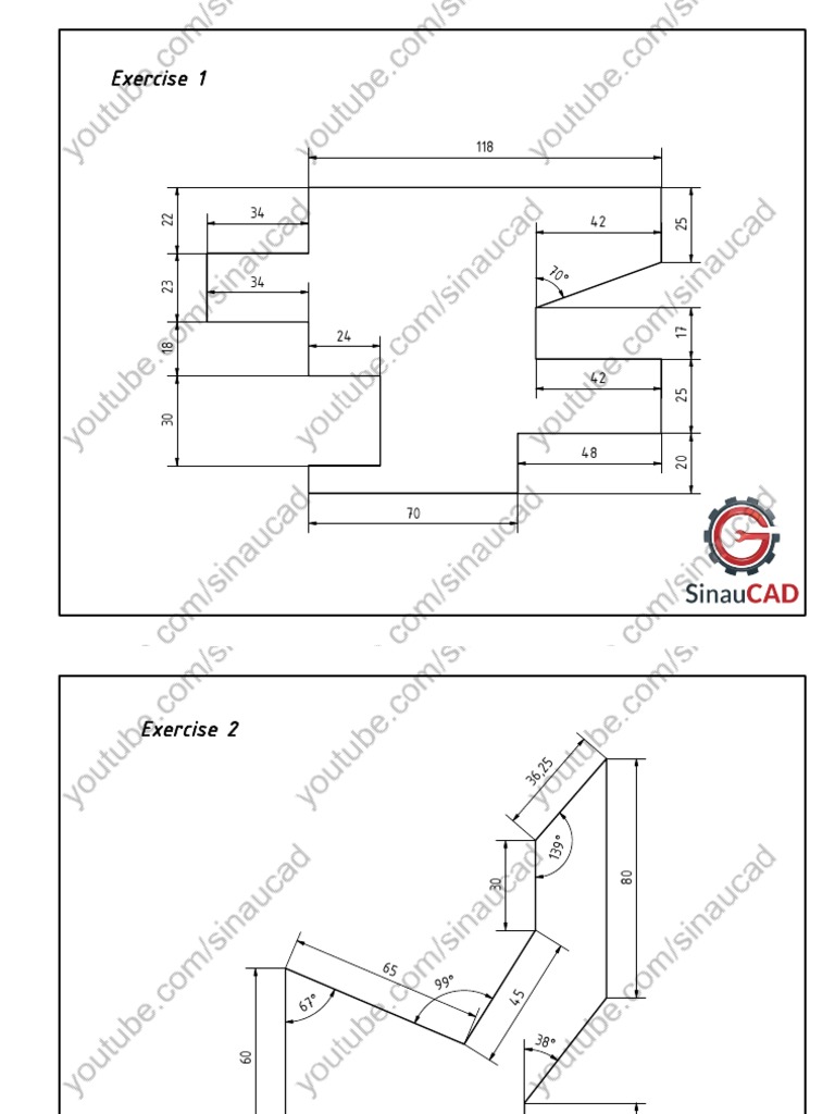 Modul Latihan 2D Sketch (Agustus 2021) - Watermark | PDF
