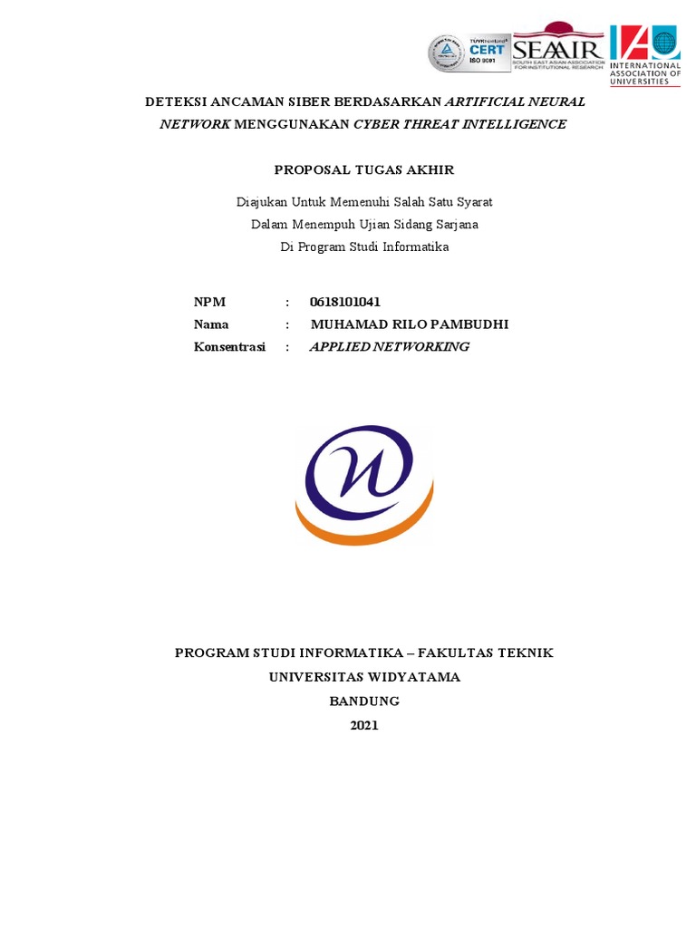 Contoh Standar Proposal Riset Kapsel ApNet (2021) | PDF