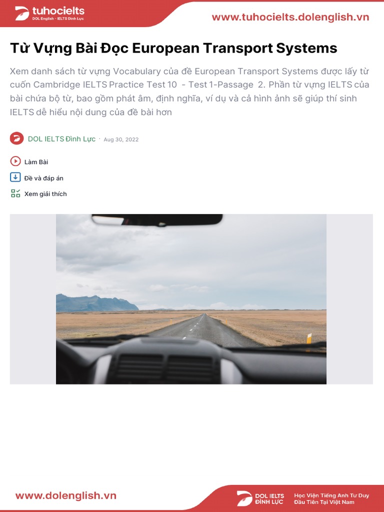 European Transport Systems | PDF | Cost Of Living | Vietnam