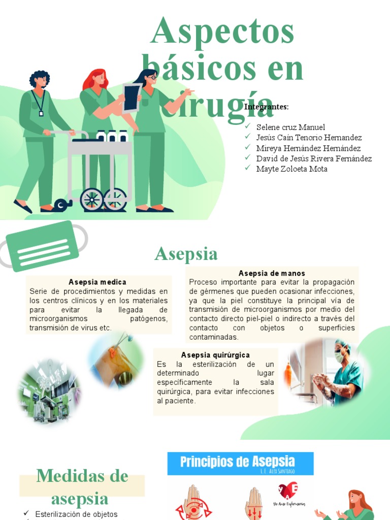 Aspectos Básicos en Cirugía | PDF | Lavado de manos | Mano