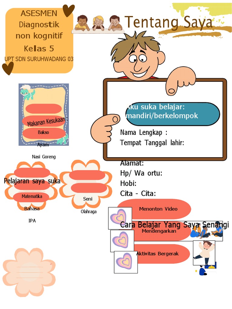 Asesmen Non Kognitif Kelas 5 SD | PDF | Pengembangan Diri