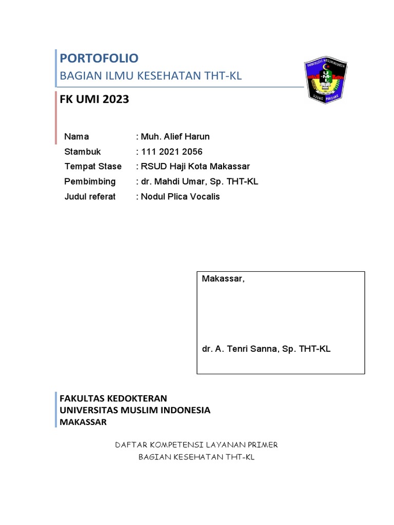 Portofolio THT-KL | PDF
