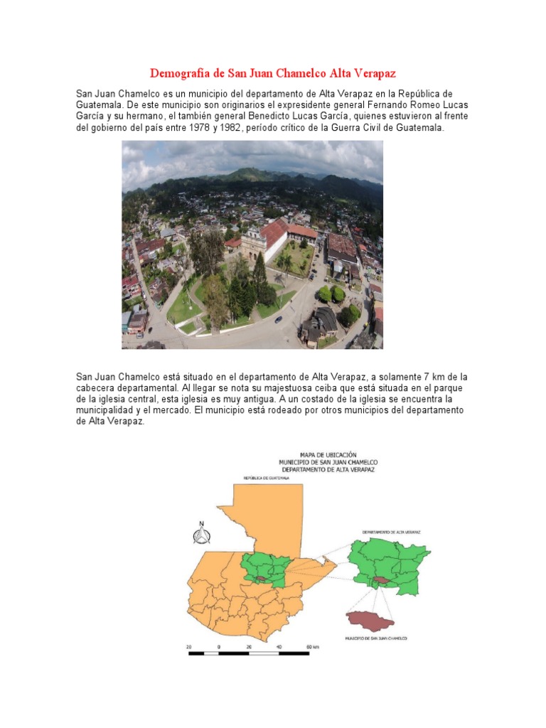 Demografía de San Juan Chamelco | PDF