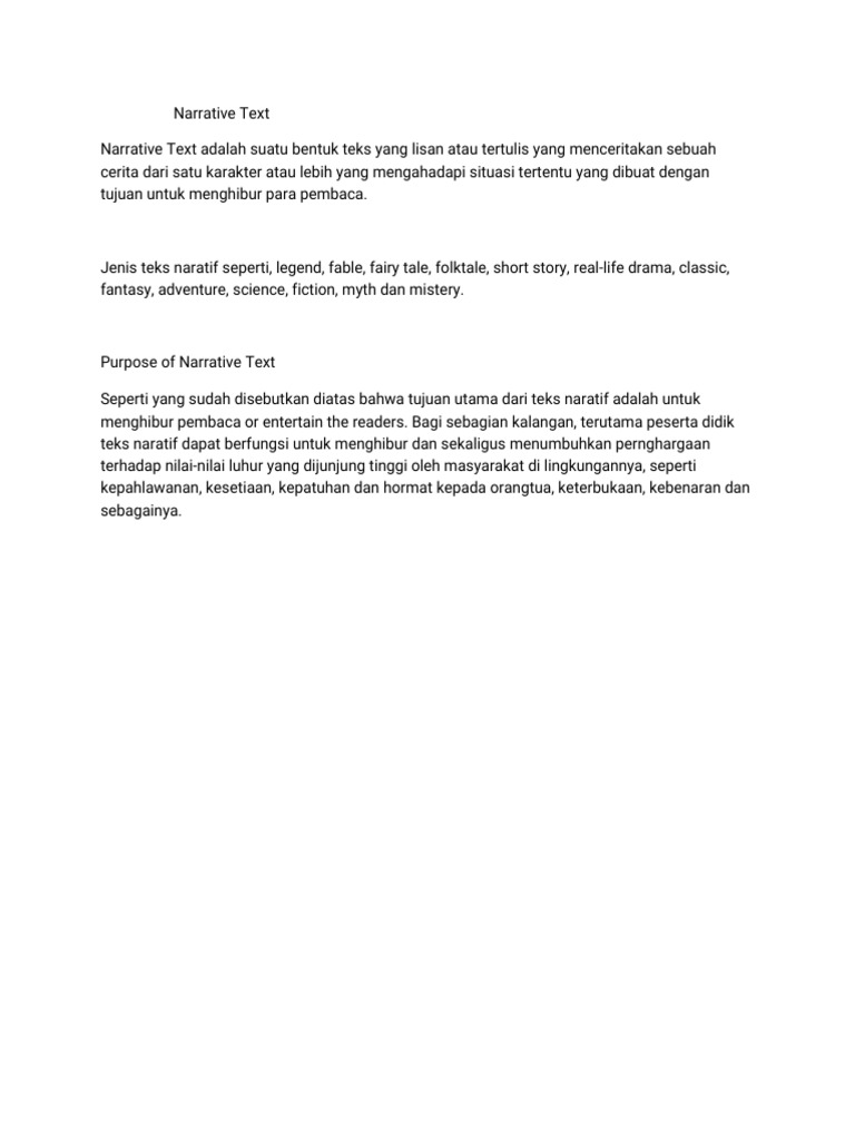 Narrative Text | PDF