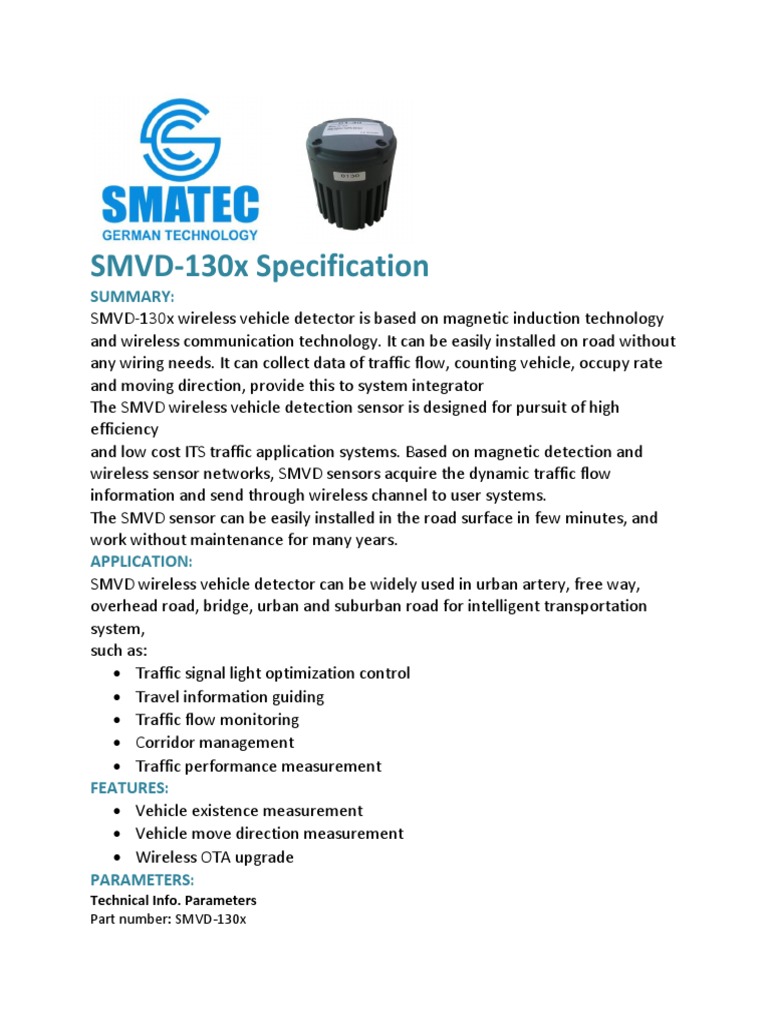 SMVD Parking Sensor | PDF | Technology & Engineering